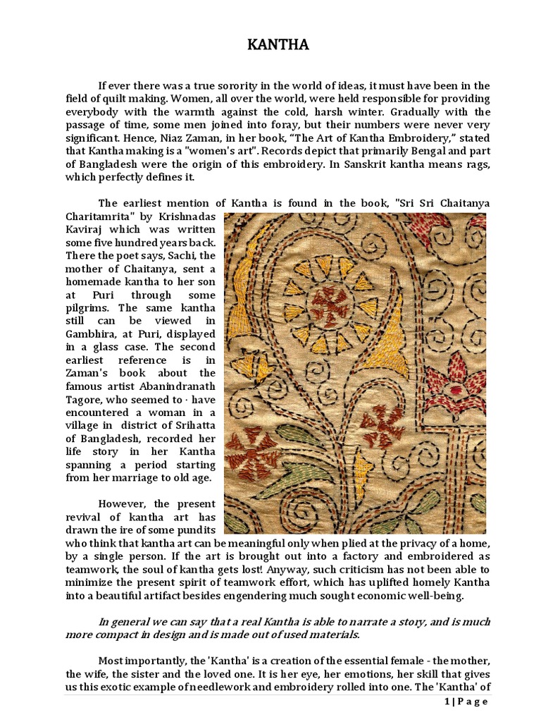Kantha | PDF