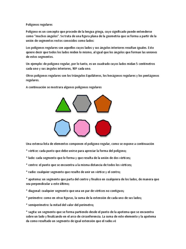Polígonos Regulares | PDF