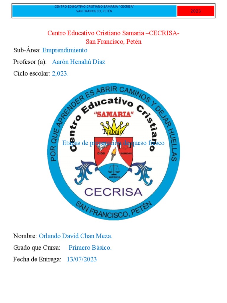 Caratula (Cecrisa) | PDF