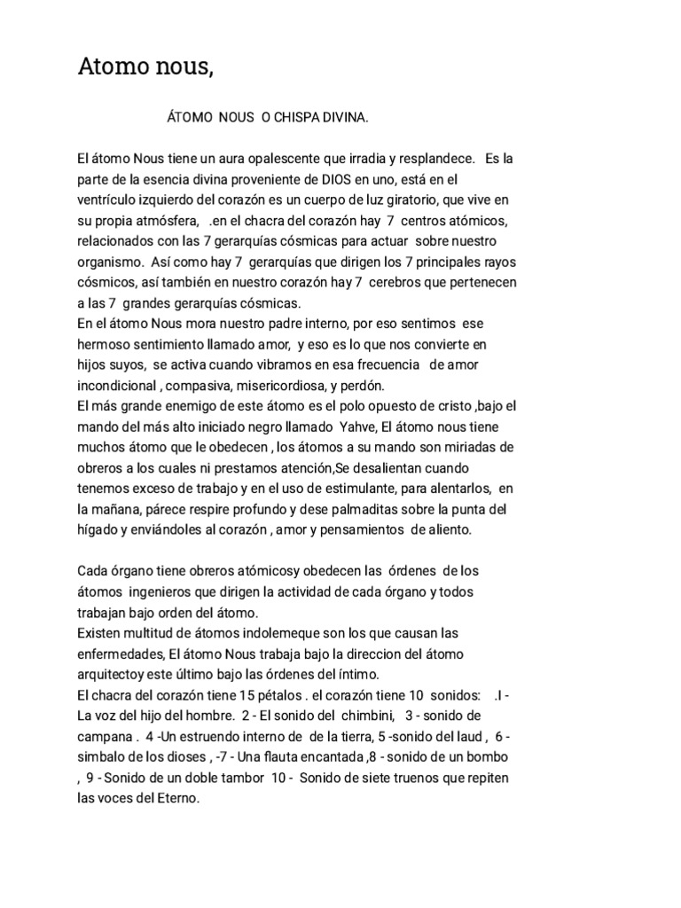 El Profe Luna Te Enseña _ Atomo Nous, | PDF