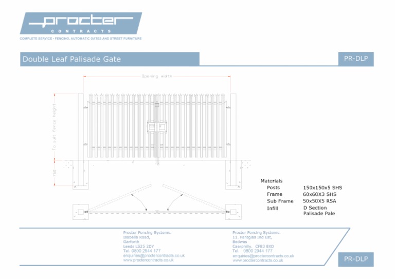 Double Leaf Palisade Gate | PDF