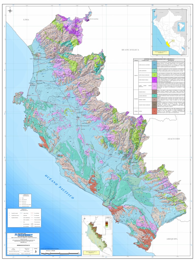 C067-Mapa 3 Hidrogeologico Ica | PDF