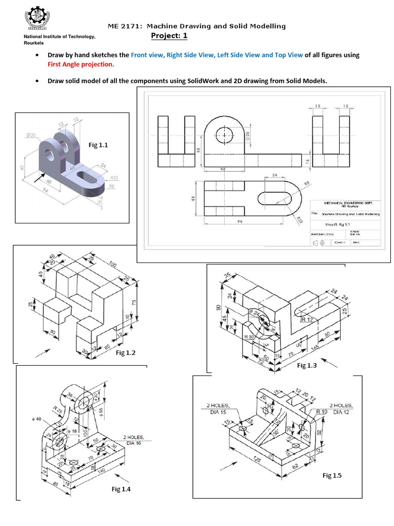 Assignment Sheet 1 Solid Works Solutions | PDF