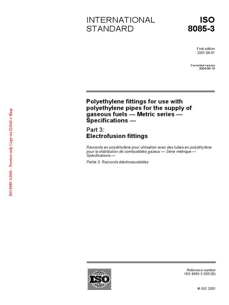 ISO 8085-3 2001 (E) - Character PDF Document | PDF