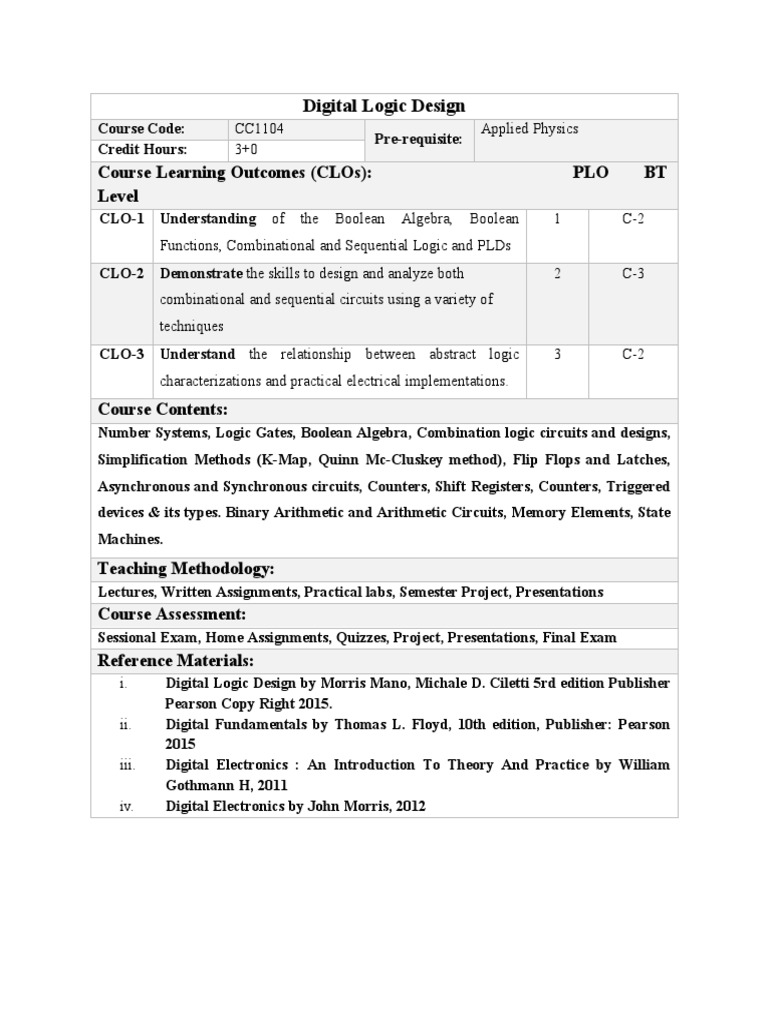 DLD UMT OUtline CLO | PDF
