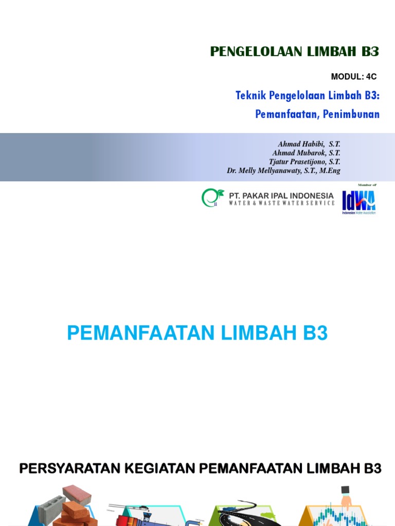 3c - Teknik PLB3-Pemanfaatan, Penimbunan | PDF