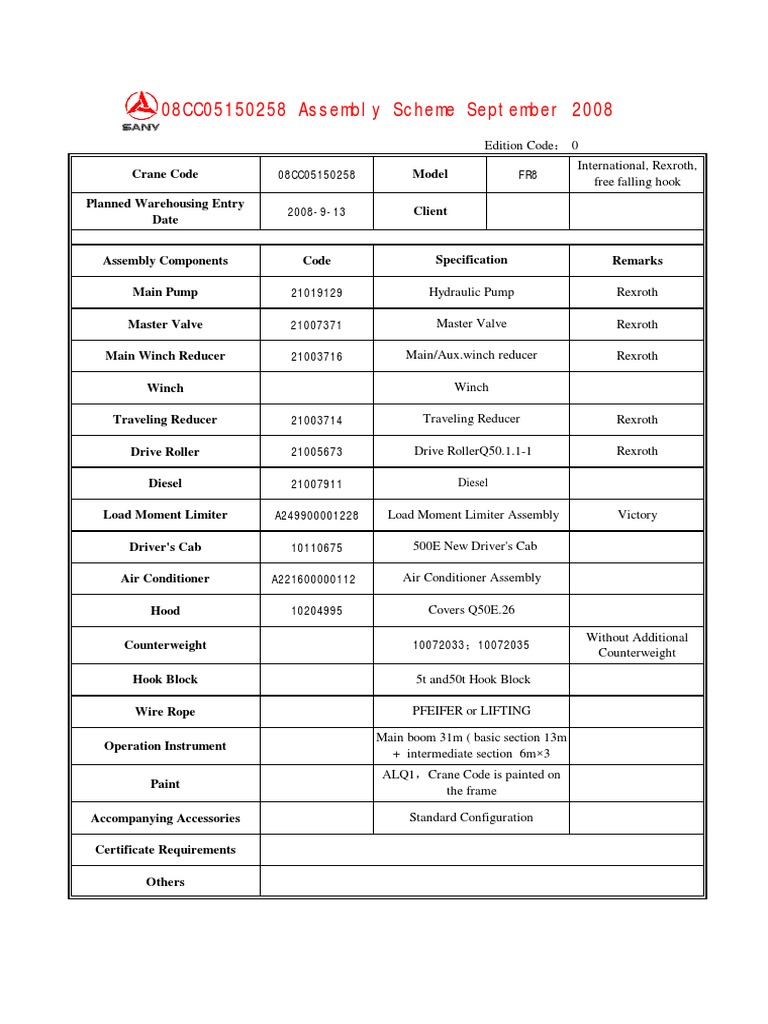 08CC05150258 Assembly Scheme | PDF | Technology & Engineering