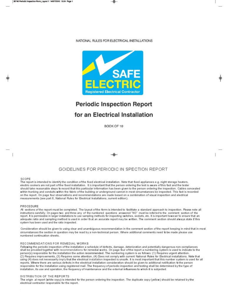 Periodic-Inspection-Report-Sample ww | PDF
