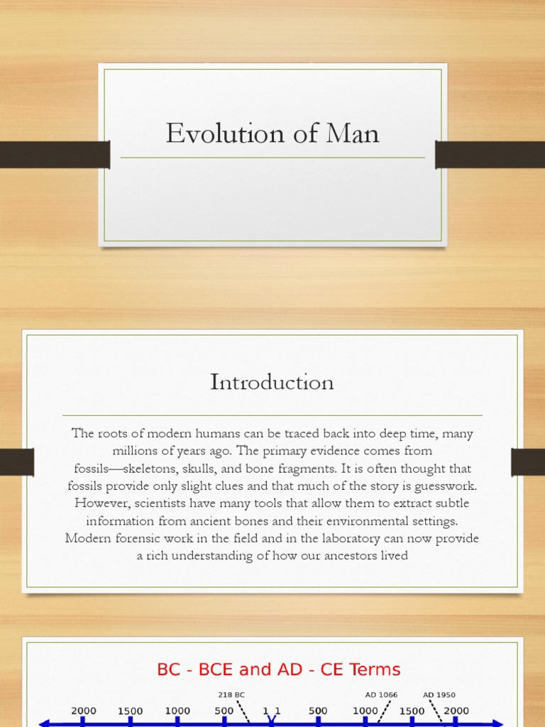 Evolution of Man | PDF