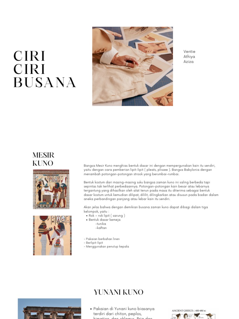 Ciri Ciri Busana | PDF
