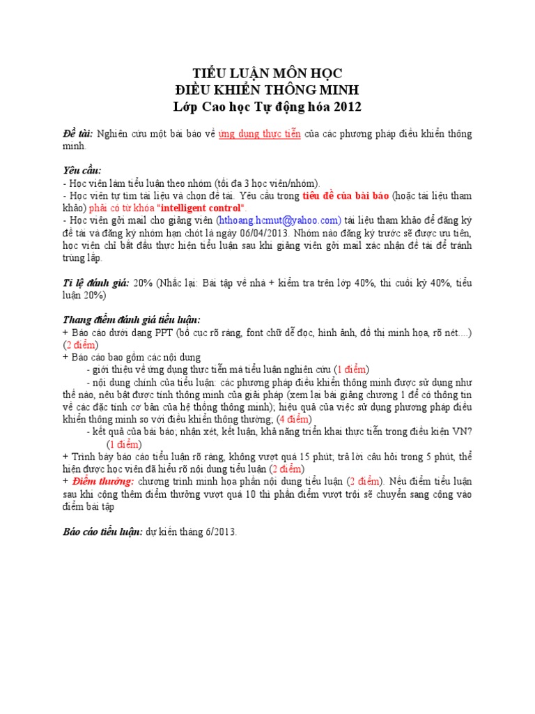 Tieu Luan - DKTM - K2012 | PDF