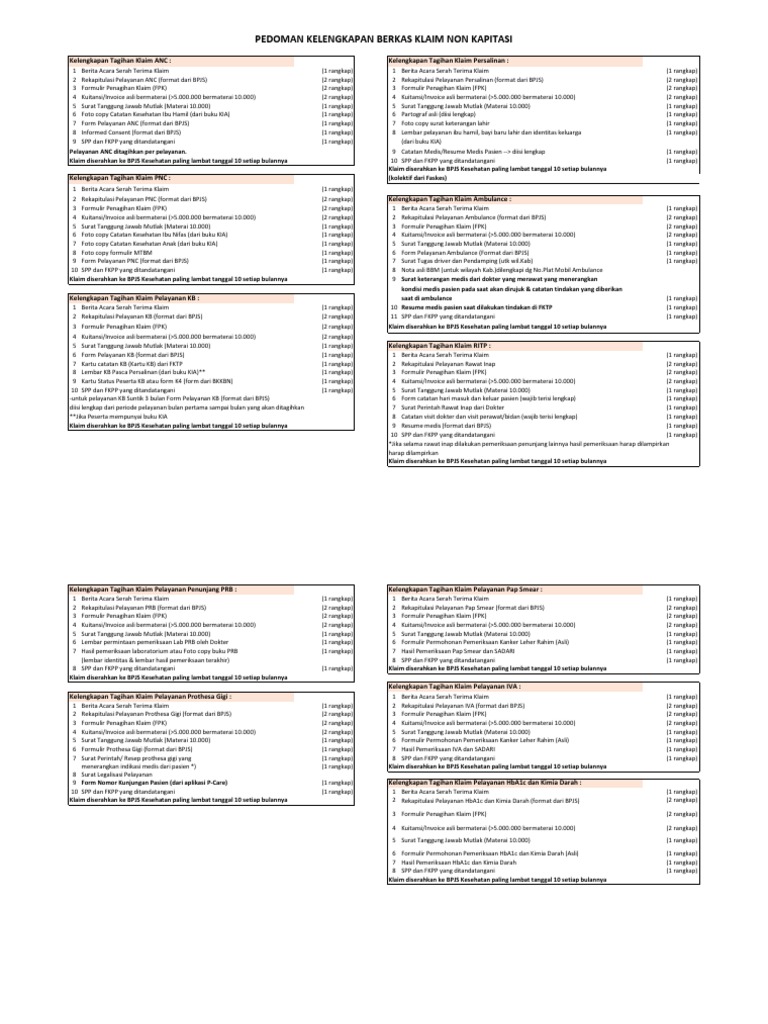 Panduan Lengkap Klaim BPJS Kesehatan | PDF