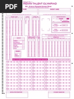 NAT Grade 6 Answer Sheet | PDF