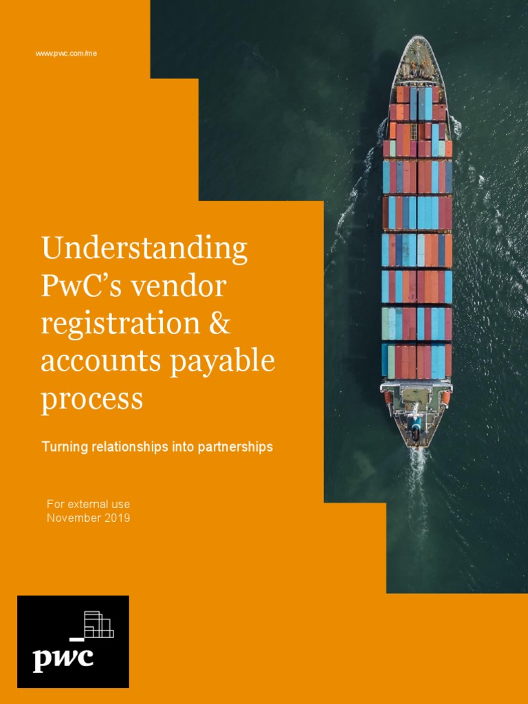 Understanding PWC S Vendors Registration Accounts Payable Process | PDF ...