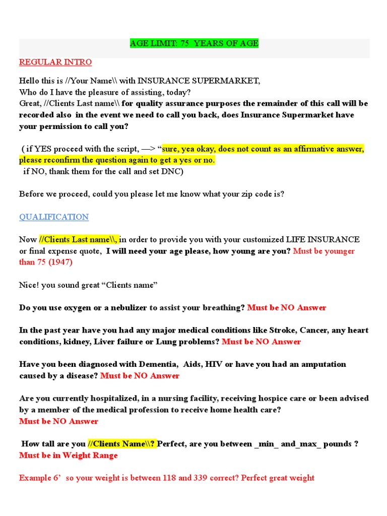 Inbound Scripts | PDF