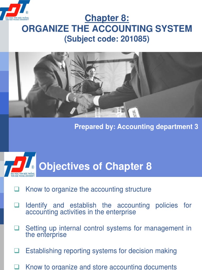 Chapter 8 - Organize The Accounting System | PDF | Internal Control | Computing