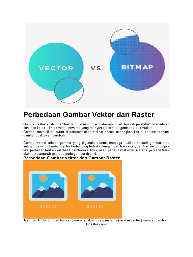 03 05 21 Perbedaan Gambar Vektor Dan Raster | PDF