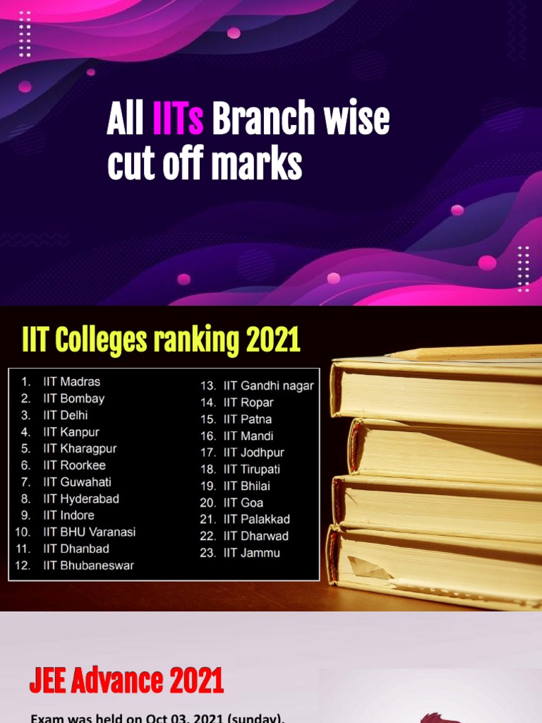 JEE Advance (All IITs Cutoff) | PDF