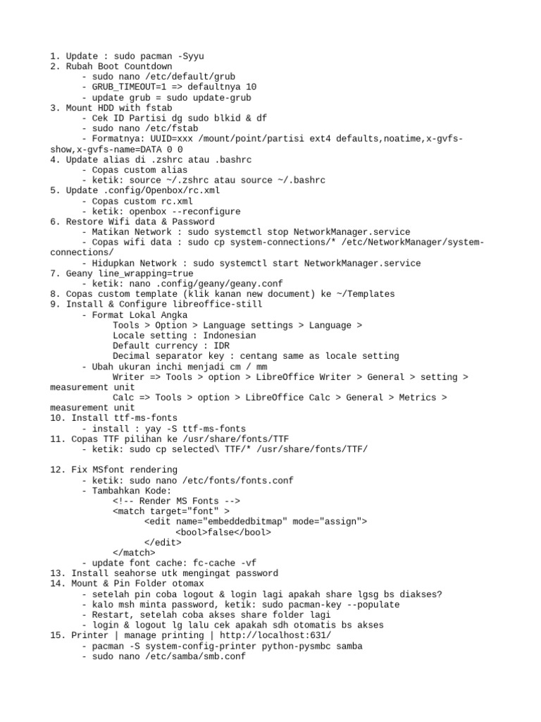 After Install ArchCraft | PDF | Sudo | Utility Software
