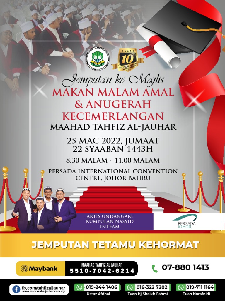 Majlis Makan Amal Mtaj Vip Print | PDF