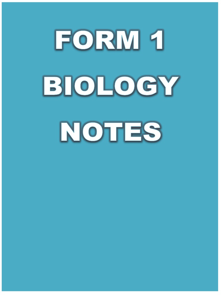 Form 1 Biology Notes | PDF