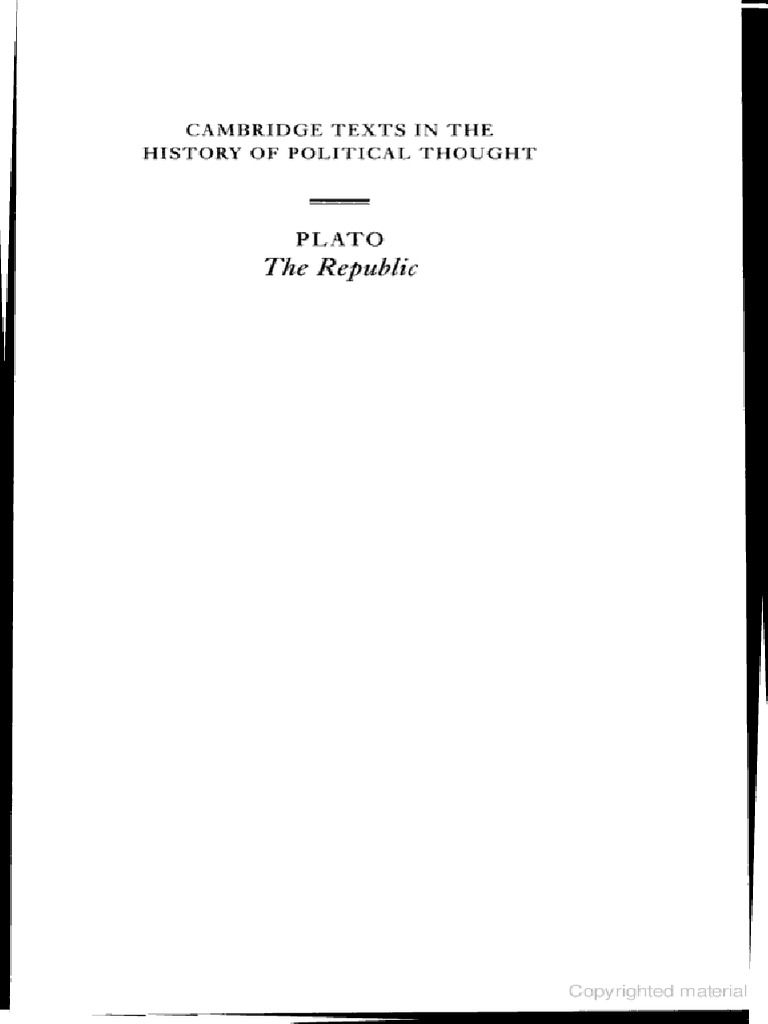 Plato Republic, The Ideal City and The Soul | PDF