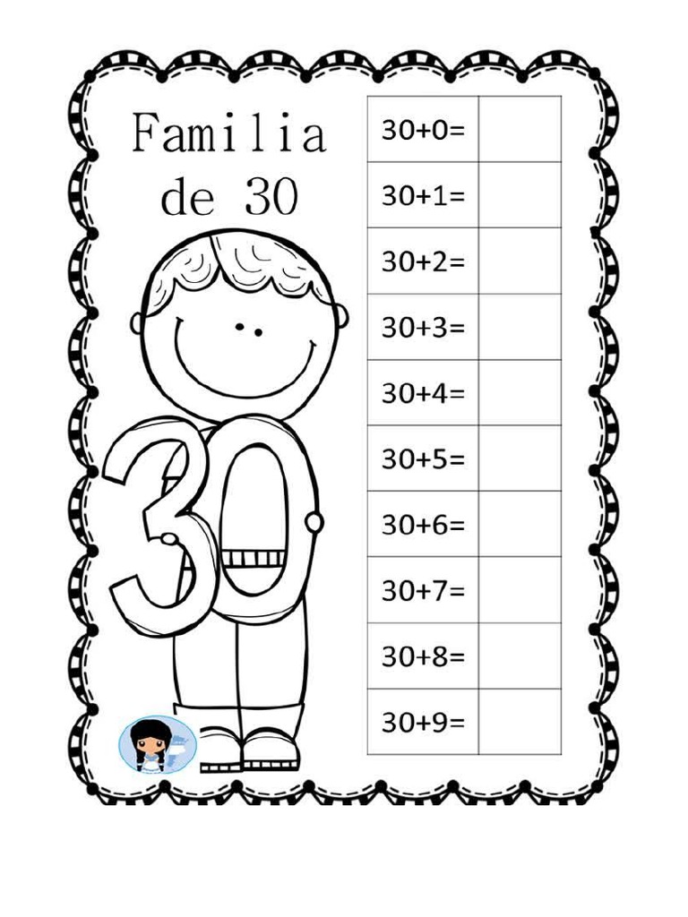 Ficha - Números Hasta El 39 | PDF