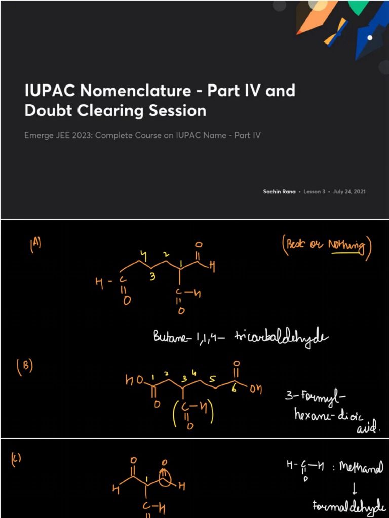 IUPAC Nomenclature | PDF