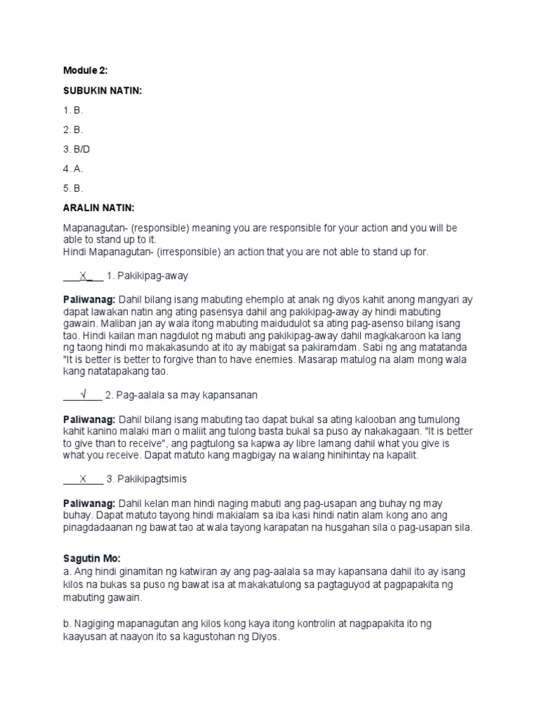 MODULE 2 - Answers | PDF