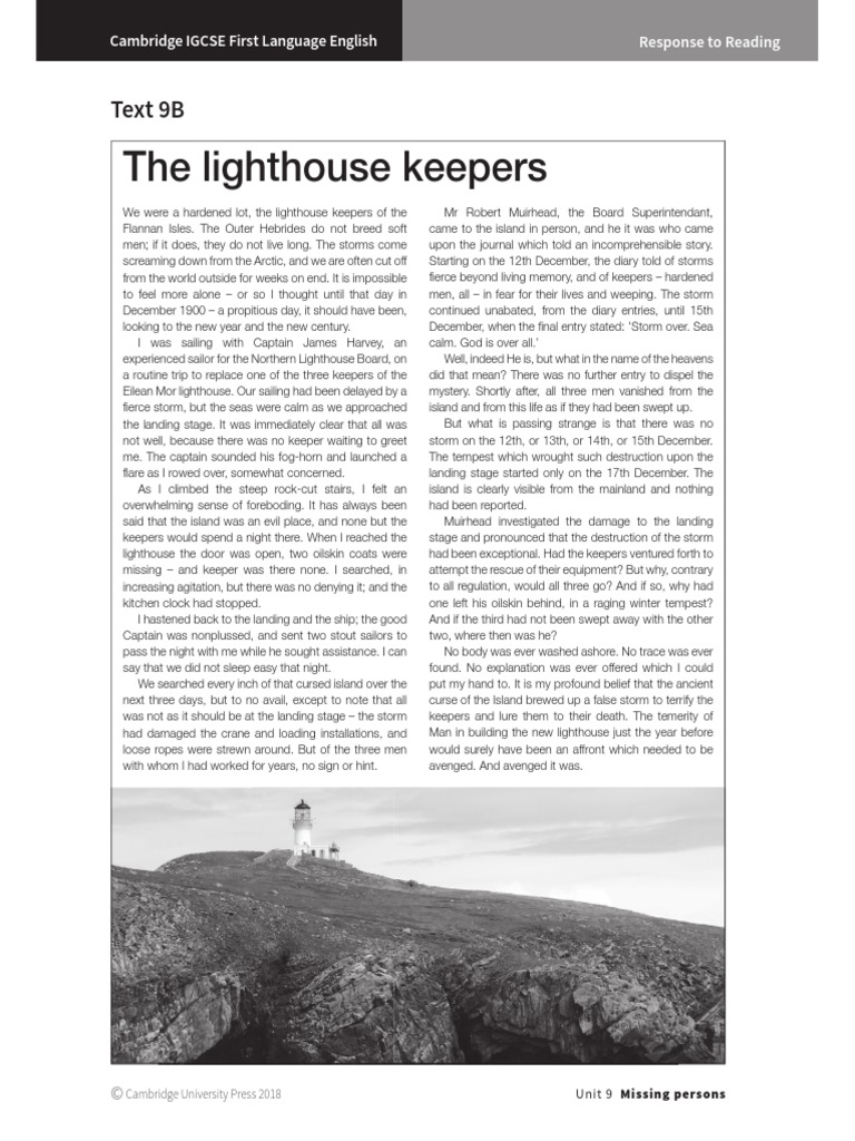 The Lighthouse Keepers | PDF