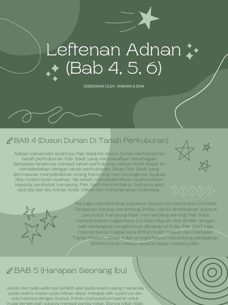Leftenan Adnan (Bab 4, 5, 6) | PDF