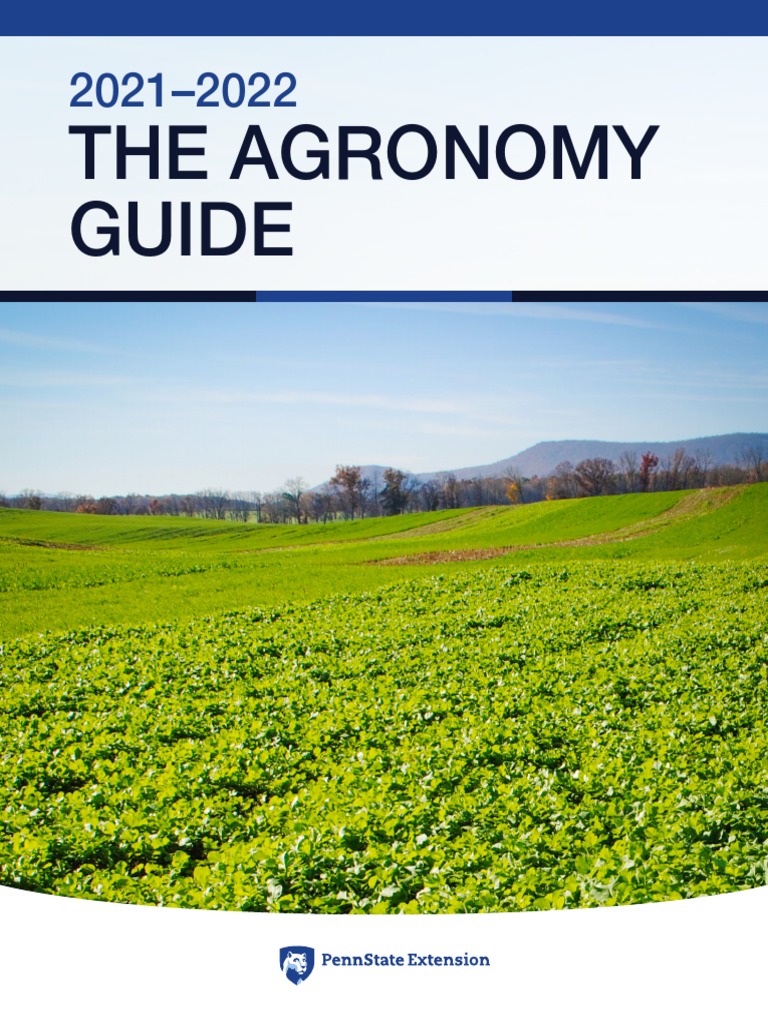 Penn State Agronomy Guide 2021-2022 | PDF | Precipitation | Soil