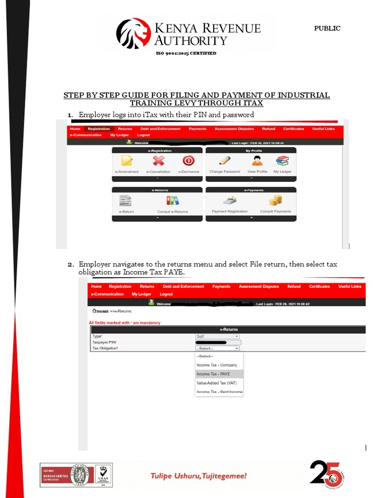Step by Step Guide For Filing and Payment of Industrial Training Levy ...