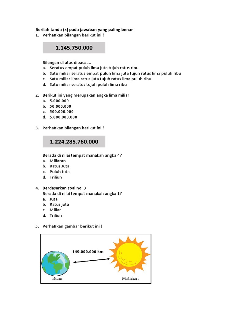 PH Bilangan Cacah Besar | PDF