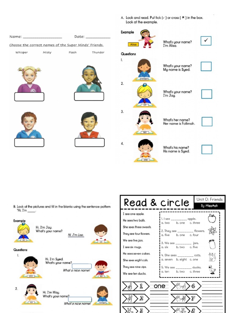 Year 1 Worksheet | PDF