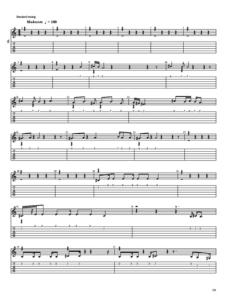 Tabs de guitare pour Dancing Queen | PDF