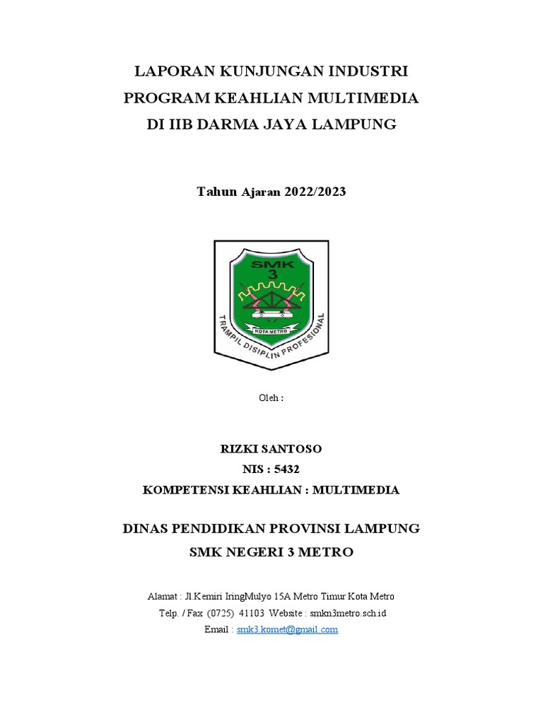 LAPORAN KUNJUNGAN INDUSTRI | PDF