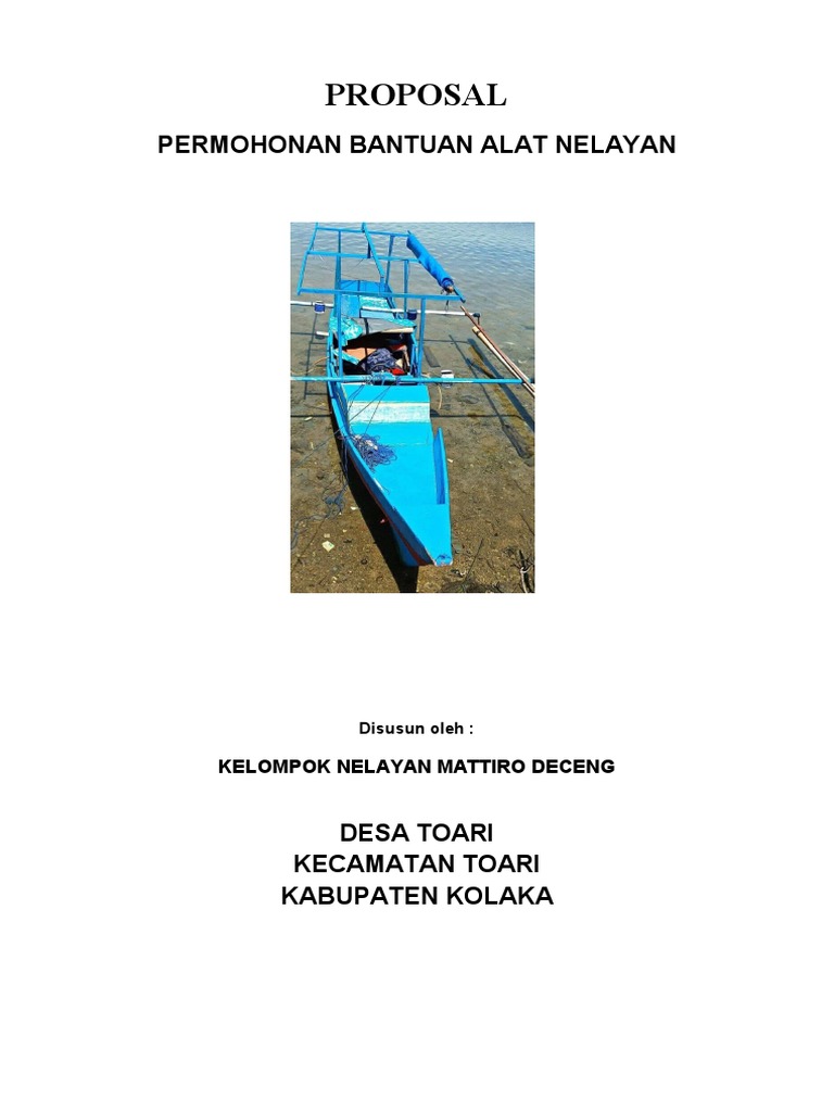 Proposal Kelompok Nelayan Hasbi | PDF