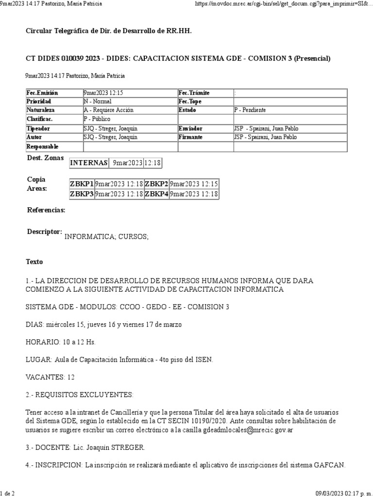 Curso Gde | PDF