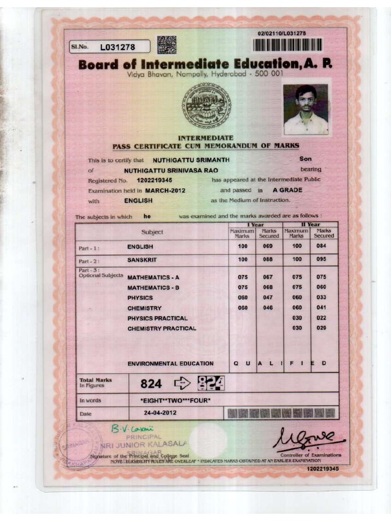 Ipe Certificate | PDF