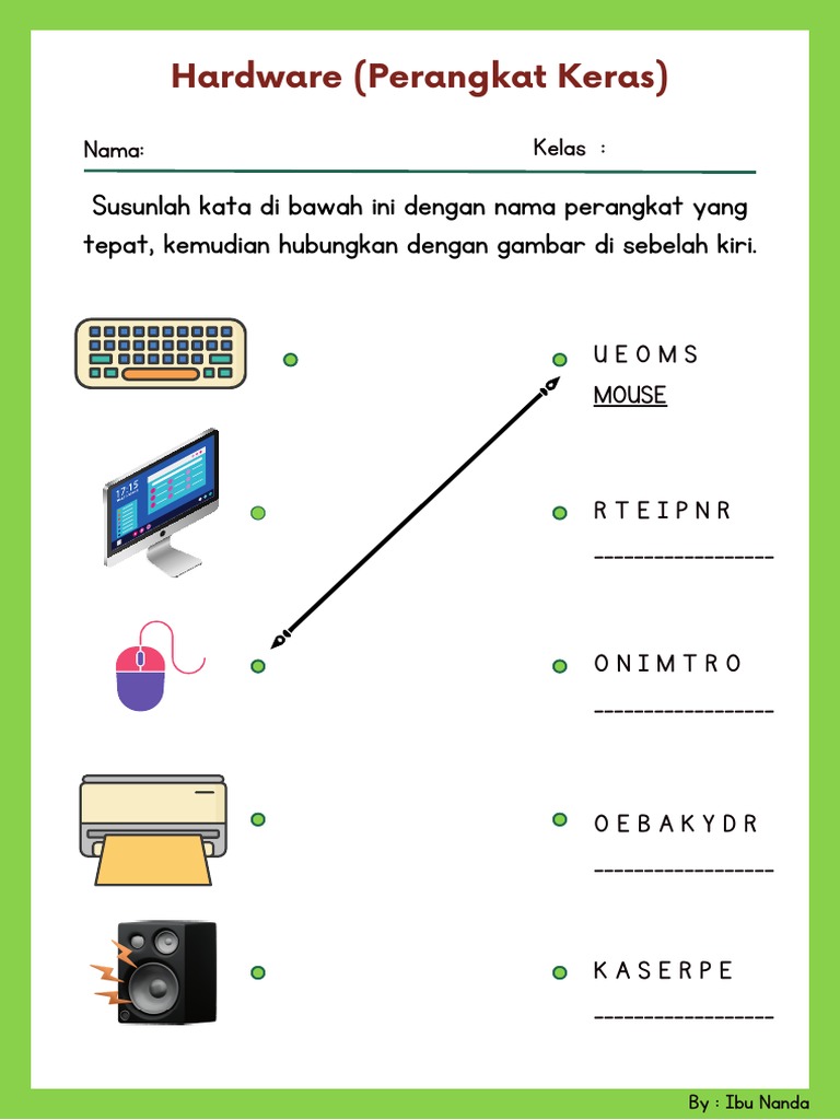 LKPD - Hardware (Perangkat Keras) | PDF
