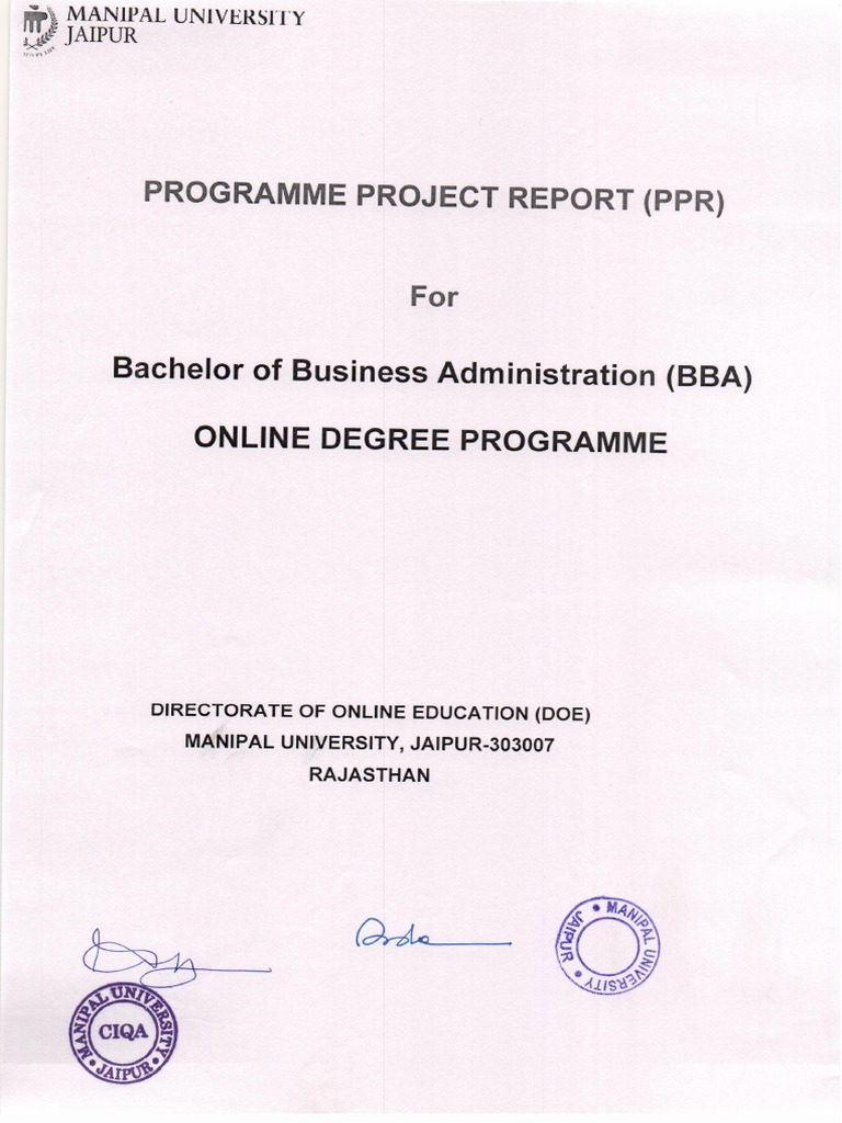 BBA - Online Program Details With Syllabus | PDF