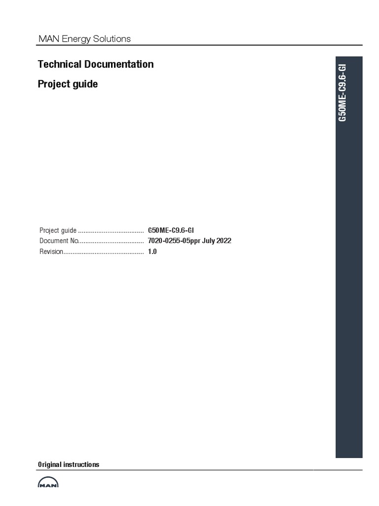 Project Guide G50ME C9 - 6 GI | PDF | Engines | Fuels