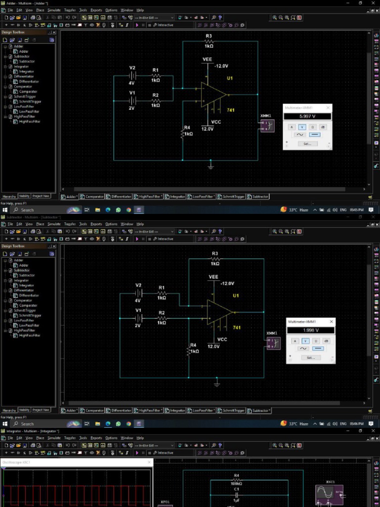 Ic Multisim | PDF | Electricity | Electronic Circuits