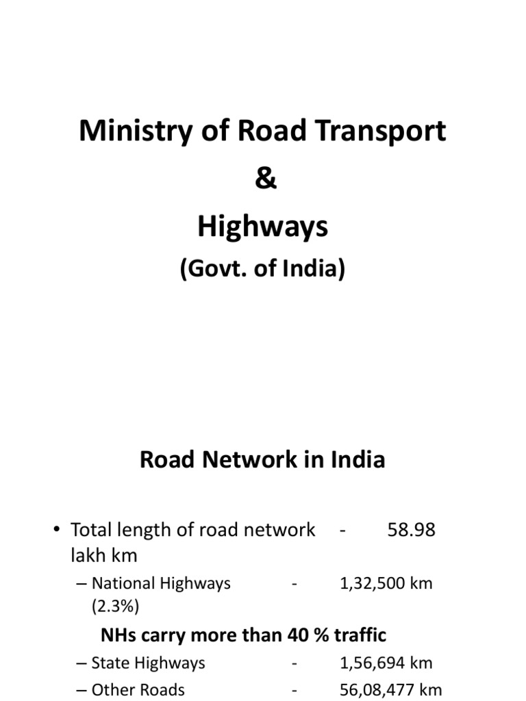 Overview of India's Road Network and Utilities | PDF