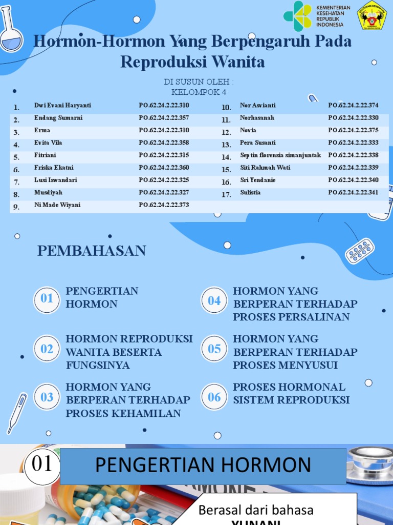 Kelompok 4 - Hormon Yang Berperan Dalam Reproduksi Wanita | PDF