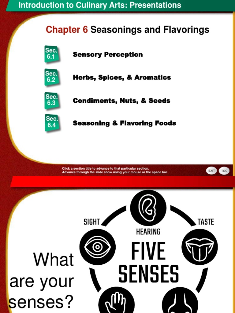 Week03 - Seasonings and Flavorings | PDF | Taste | Senses