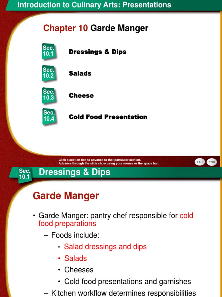 Week05 - Salads and Dressings | PDF