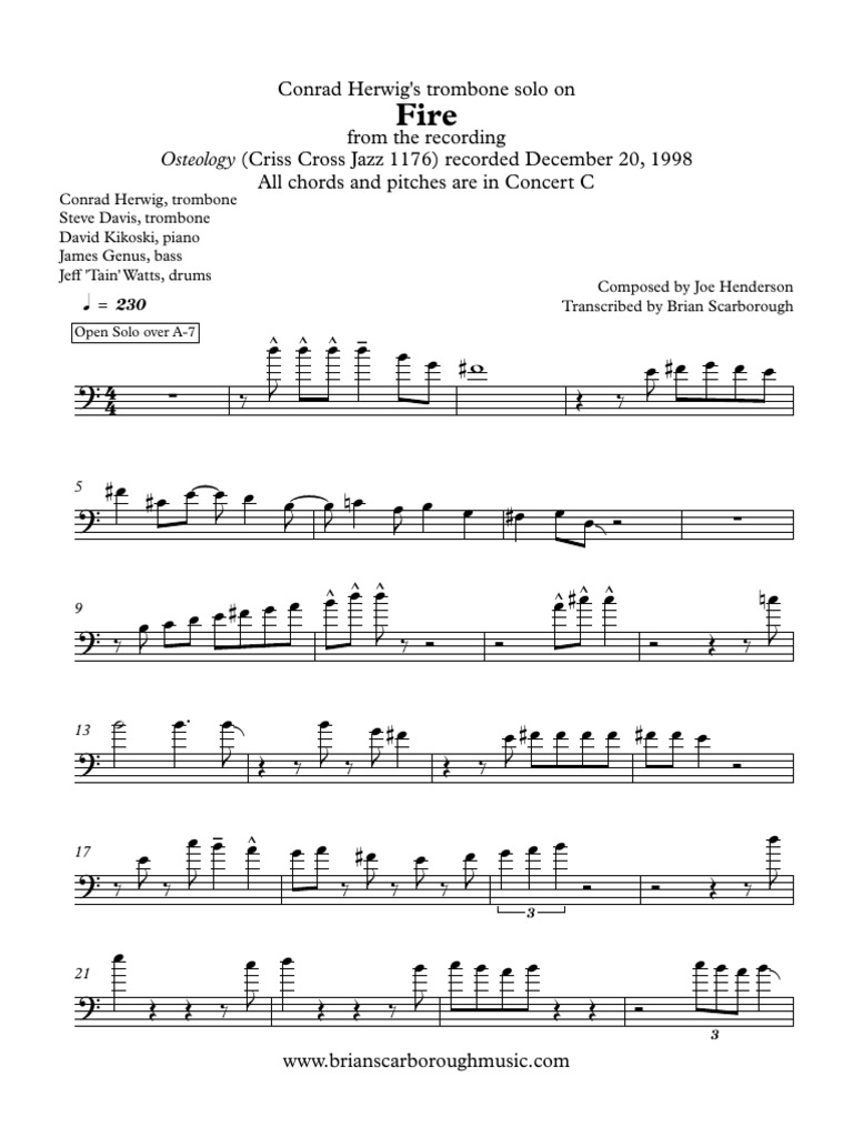 Fire - Conrad Herwig - Full Score | PDF