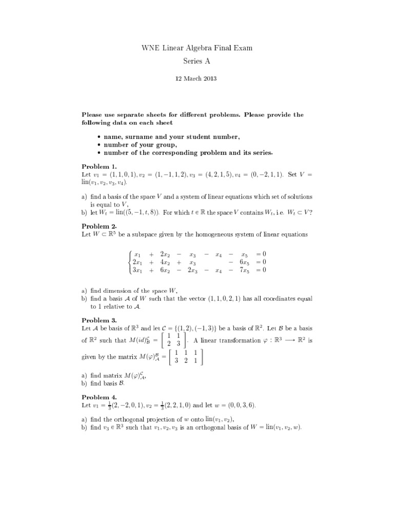 Final Exam Example2 | PDF